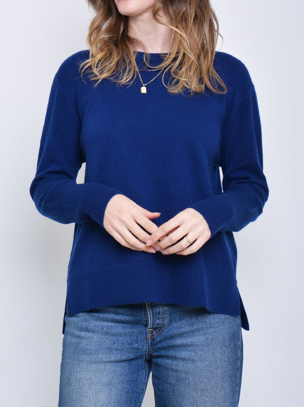 JAMES MELBOURNE CASHMERE CREW NECK KNIT – Yeltuor