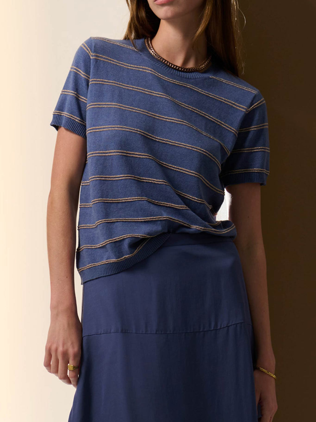 POL SABLE LUREX STRIPE TEE – Yeltuor